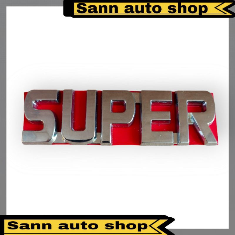 Jual Emblem Tulisan SUPER Original Satuan / Logo Emblem Tulisan SUPER ...