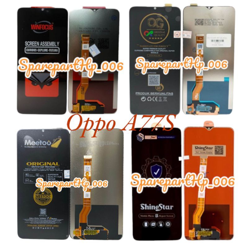 Jual LCD TOUCHSCREEN OPPO A77S FULLSET BLACK ORIGINAL | Shopee Indonesia