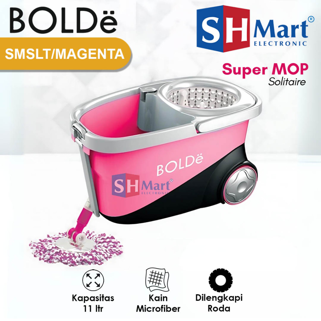Jual BOLDE ALAT PEL LANTAI SUPER MOP SOLITAIRE KAPASITAS 11 LITER ...