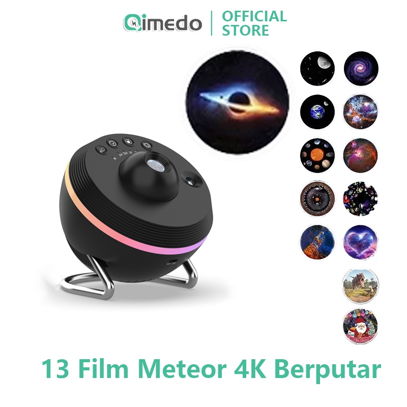 Jual QIMEDO 13PCS Film Lampu Tidur Proyektor Galaxy Efek Meteor 4K ...