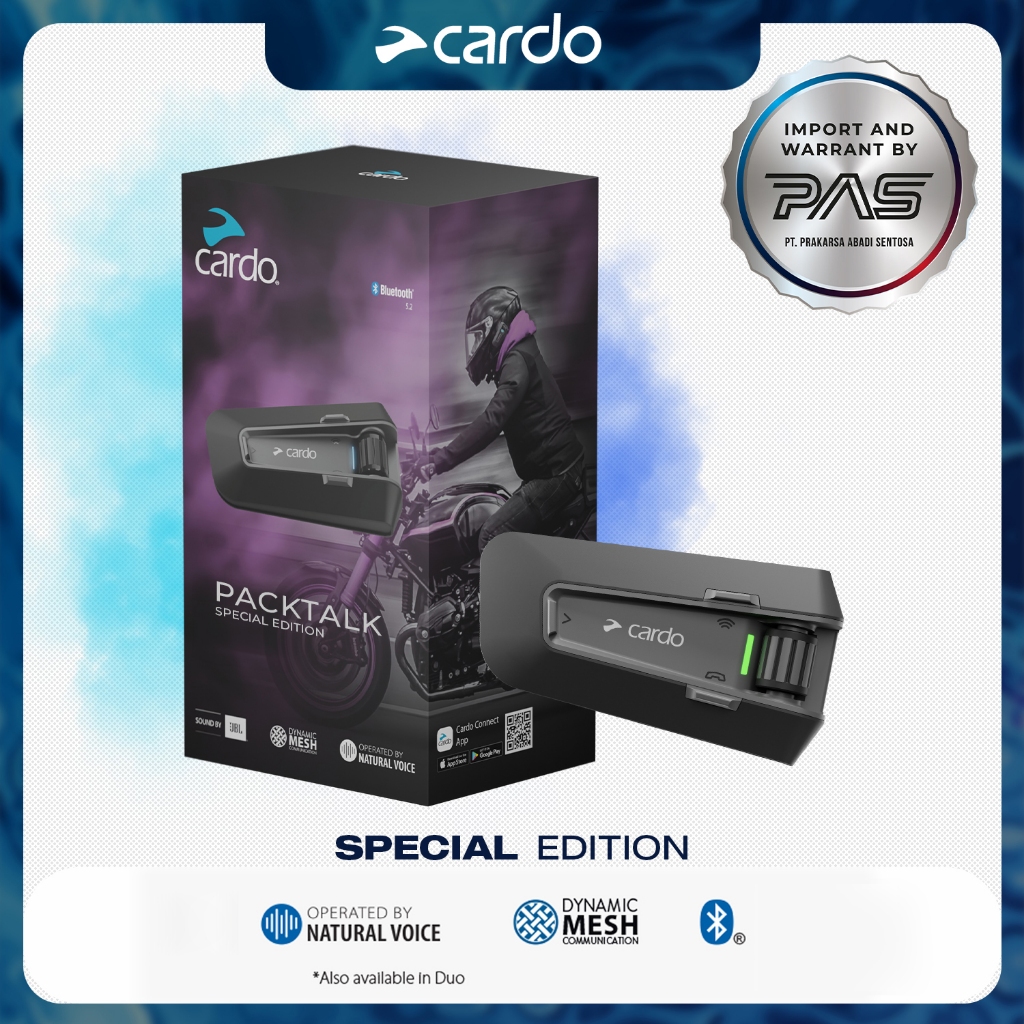 Jual CARDO PACKTALK SPECIAL EDITION Intercom Helm Bluetooth – Garansi ...