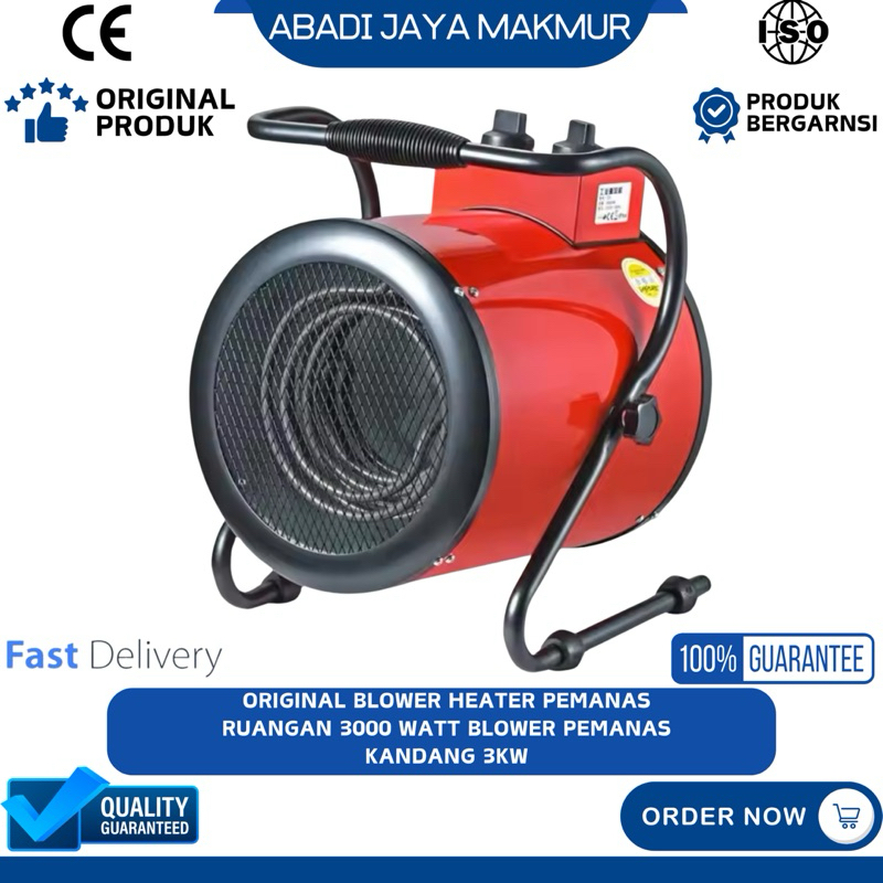 Jual blower pemanas kandang 3kw blower heater 3000w Blower pemanas ...