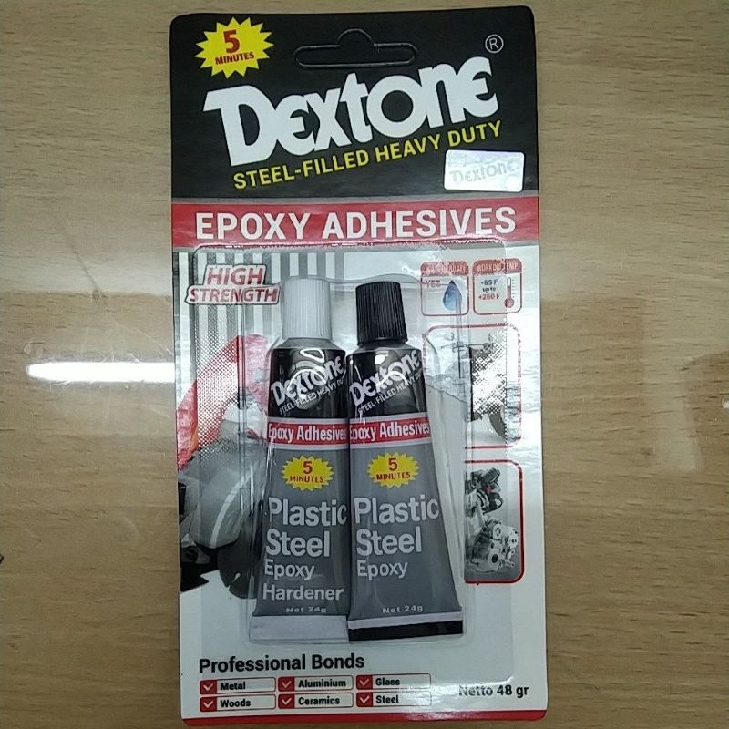 Jual LEM DEXTONE LEM 5 MINUTES LEM PLASTIC STEEL EPOXY | Shopee Indonesia