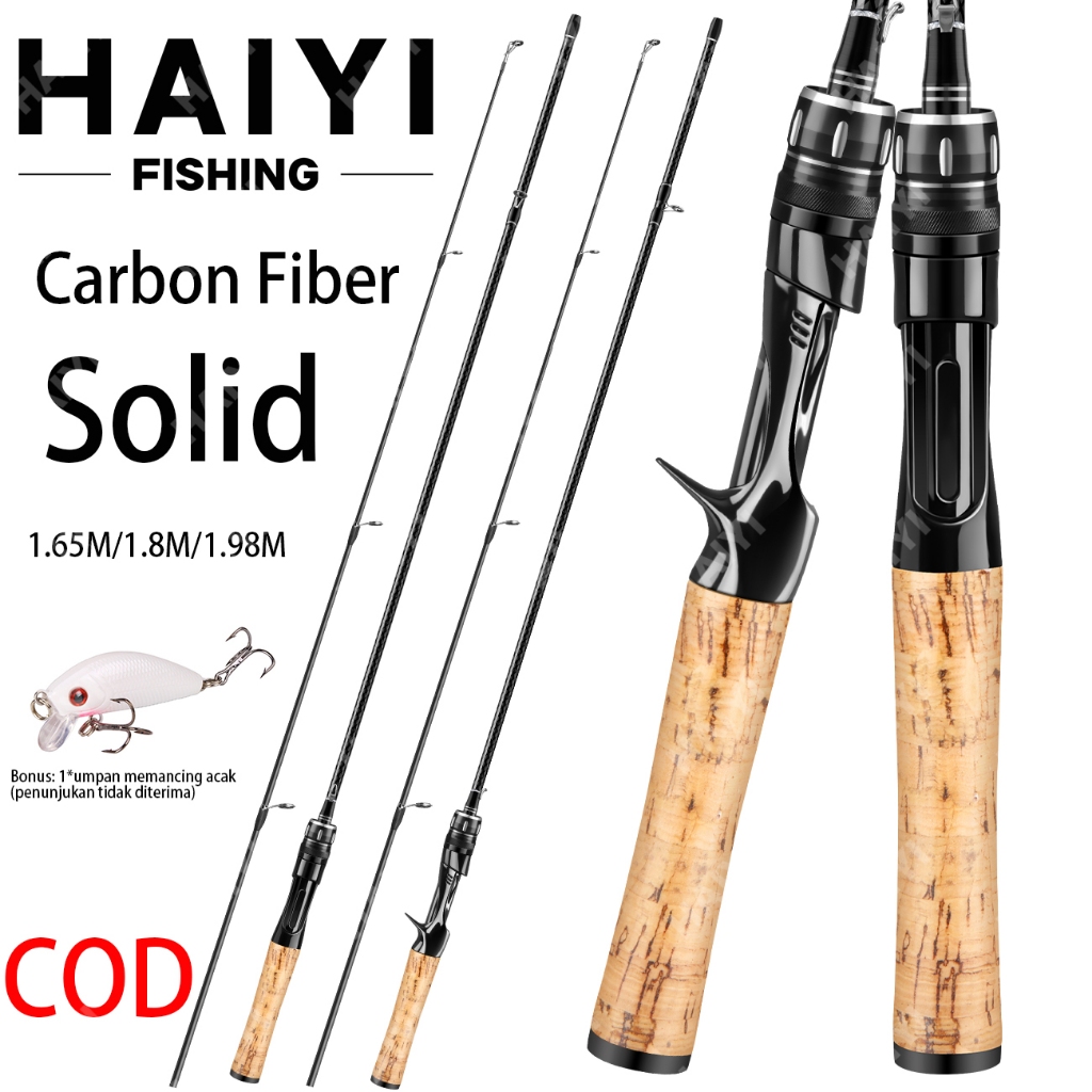 Jual HAIYI FISHING Joran UL carbon 168M/1.8M/1.98M lentur 3-6Lbs carbon ...