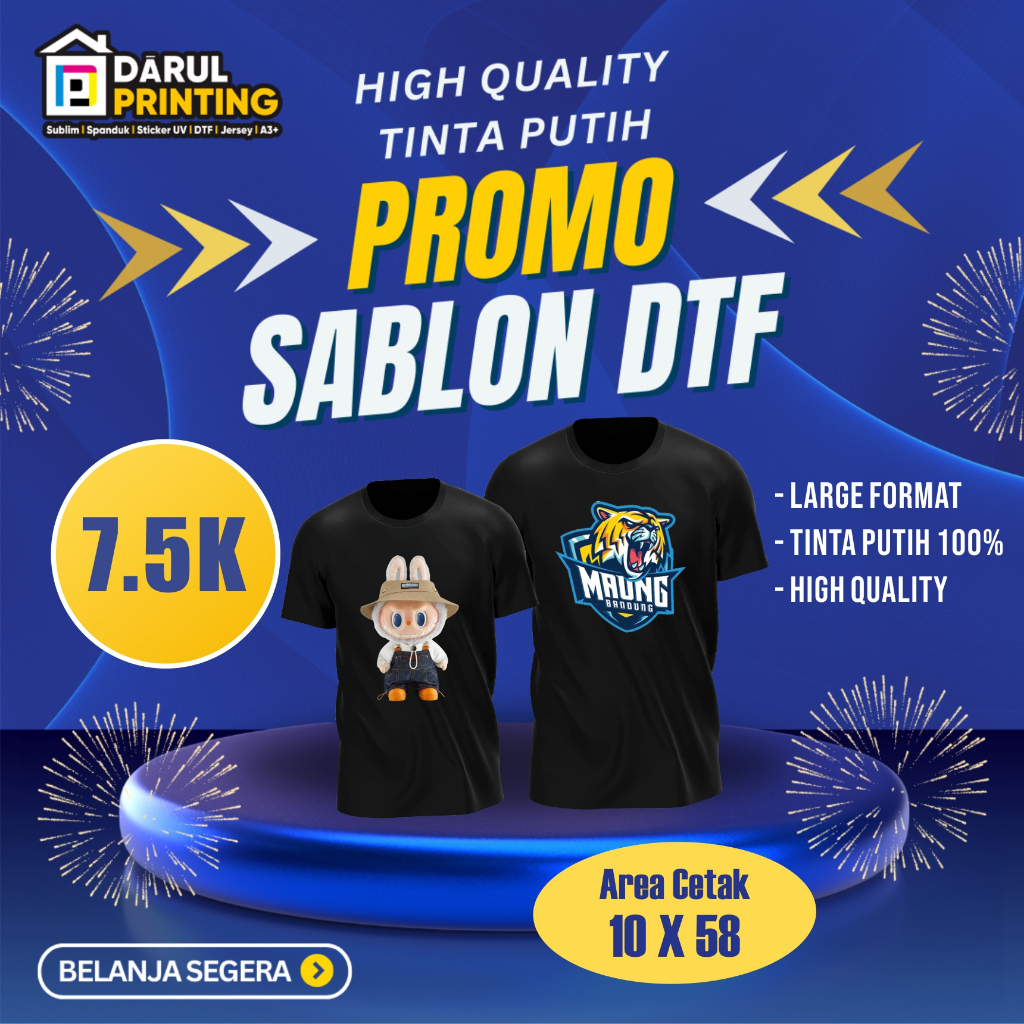 Jual PROMO SABLON DTF | SABLON BAJU | SABLON KAOS | SABLON MURAH ...