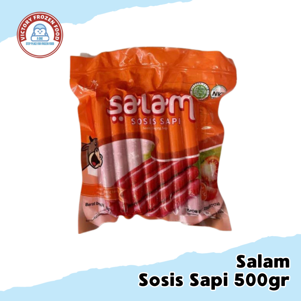 Jual Salam Sosis Merah 500gr/Sosis Sapi/Victory Frozen Food | Shopee ...