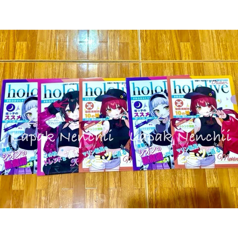 Jual Official Merch Hololive JP Clear File B5 Houshou Marine, Roboco ...