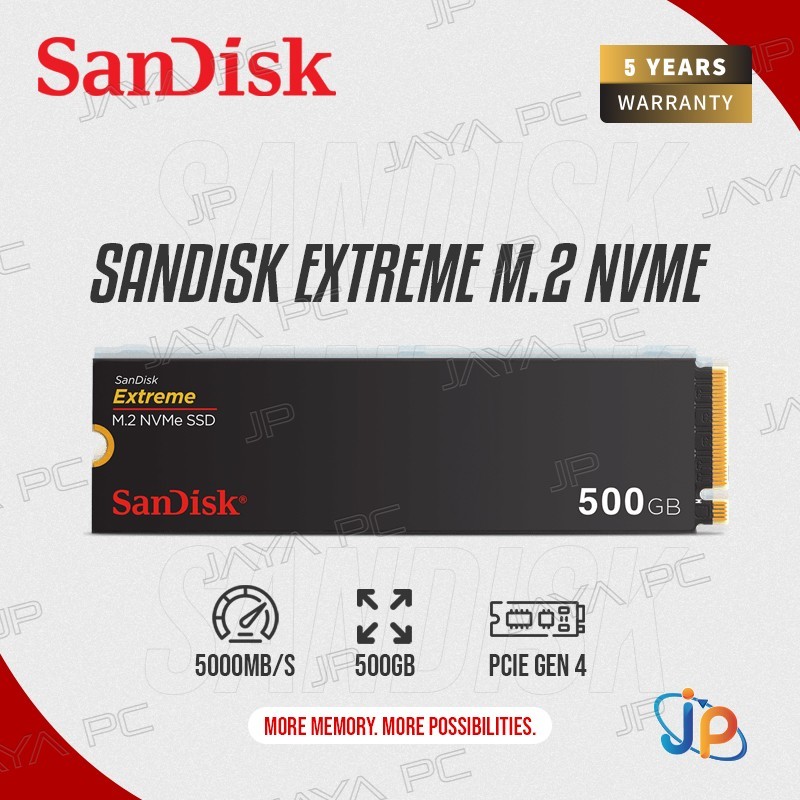 Jual SanDisk SSD Extreme M.2 Pcie Gen4 Nvme 2280 500GB - M2 500 GB | Shopee Indonesia