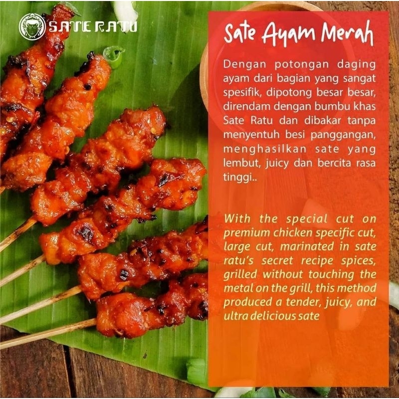 Jual Sate Ayam Merah Ratu Yuktukoni Jogja | Shopee Indonesia