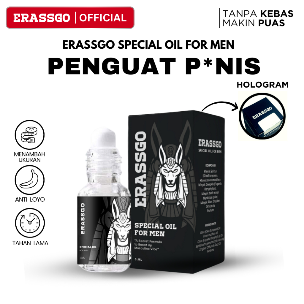 Jual ERASSGO ORIGINAL Special Oil Pembesar Mister P Permanen Pembesar Kelaminpria Penambah ...
