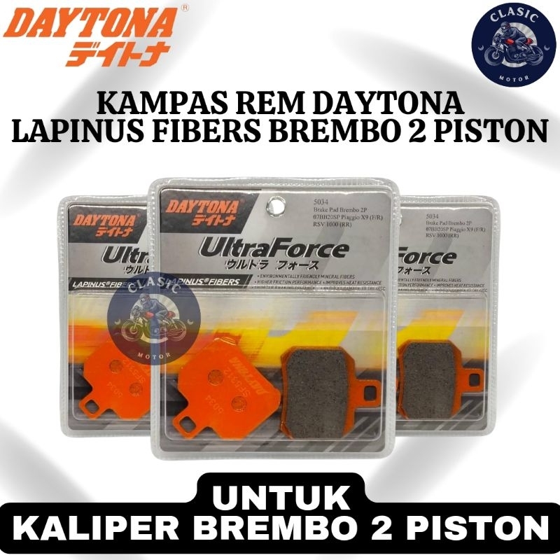 Jual Kampas rem Daytona lapinus fibers brembo 2 piston | Shopee Indonesia