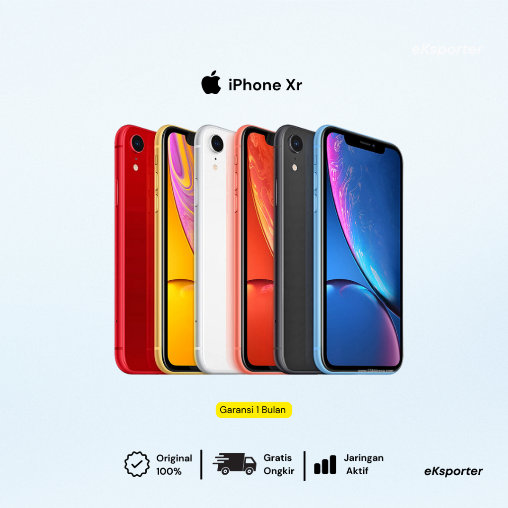 Jual iPhone Xr 256GB - 128GB - 64GB | Fullset | Jaringan Aktif All Operator | Shopee Indonesia