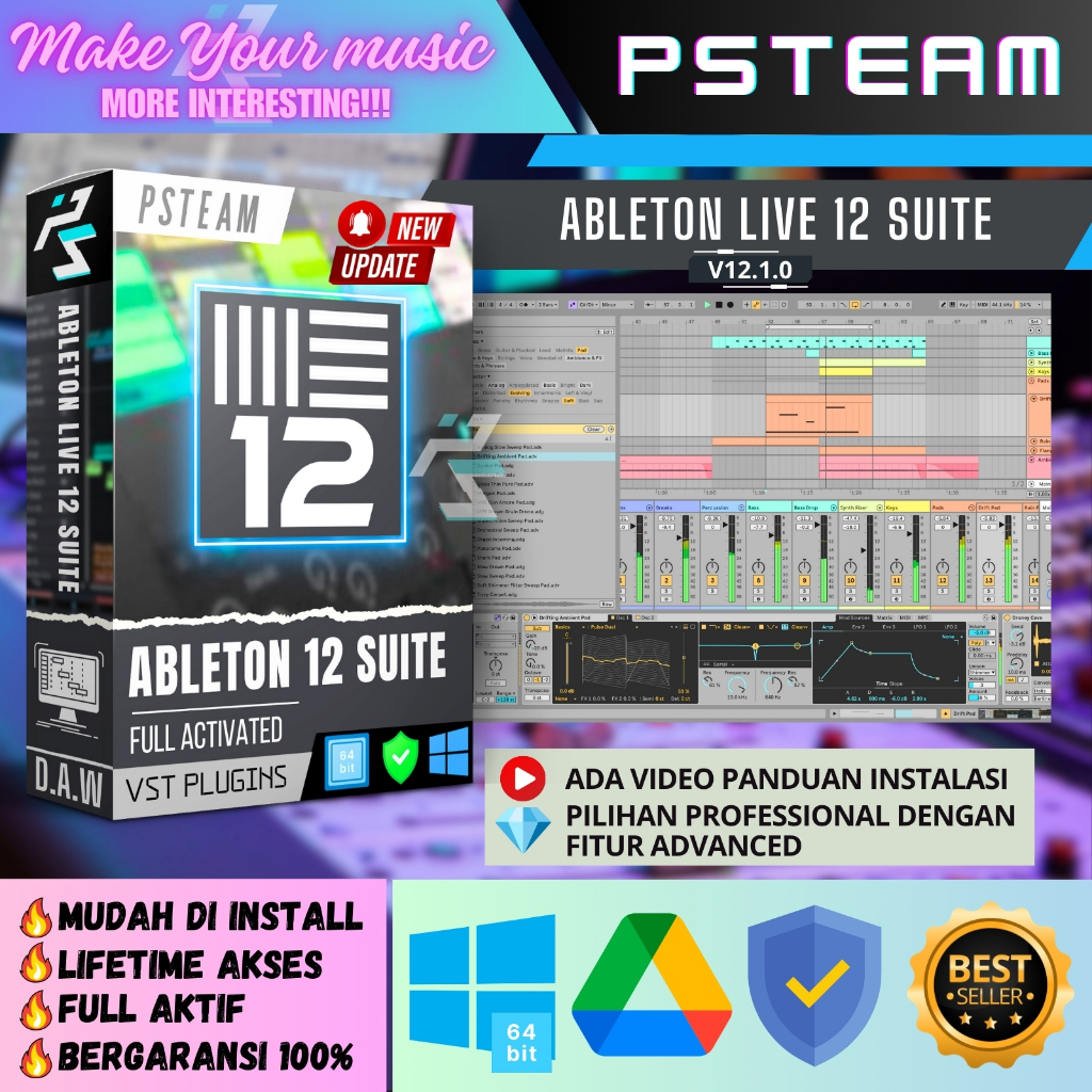 Jual ABLETON LIVE 12 SUITE v12.1.0 [ FULL VERSION | FULL VERSION ...