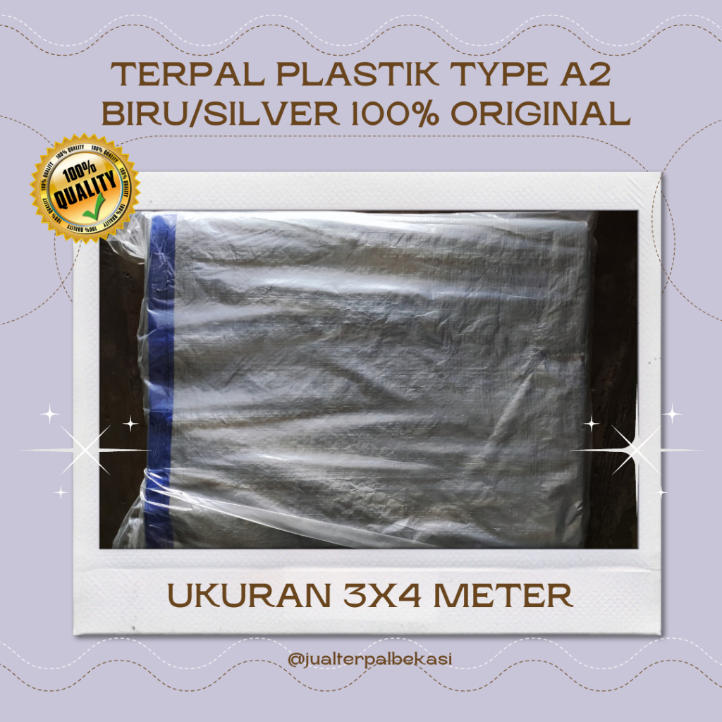Jual TERPAL PLASTIK A2 Ukuran 3X4 Meter | Shopee Indonesia