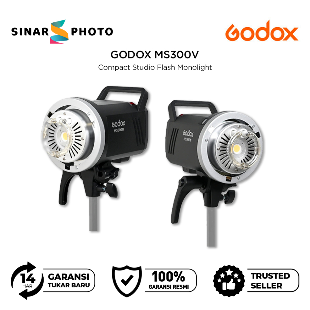 Jual Godox Compact Studio Flash MS300-V Studio Flash Monolight MS300 V ...