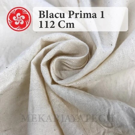 Jual Kain Blacu Prima 1 Polos Lebar 112cm (Harga Per1/2 Meter) | Shopee ...