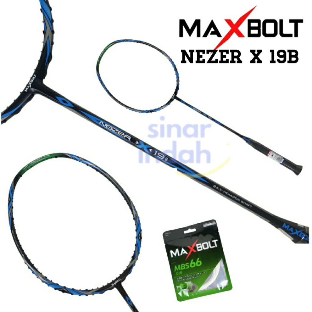 Jual Raket Badminton Maxbolt Nezer X 19B Original Bulutangkis | Shopee ...