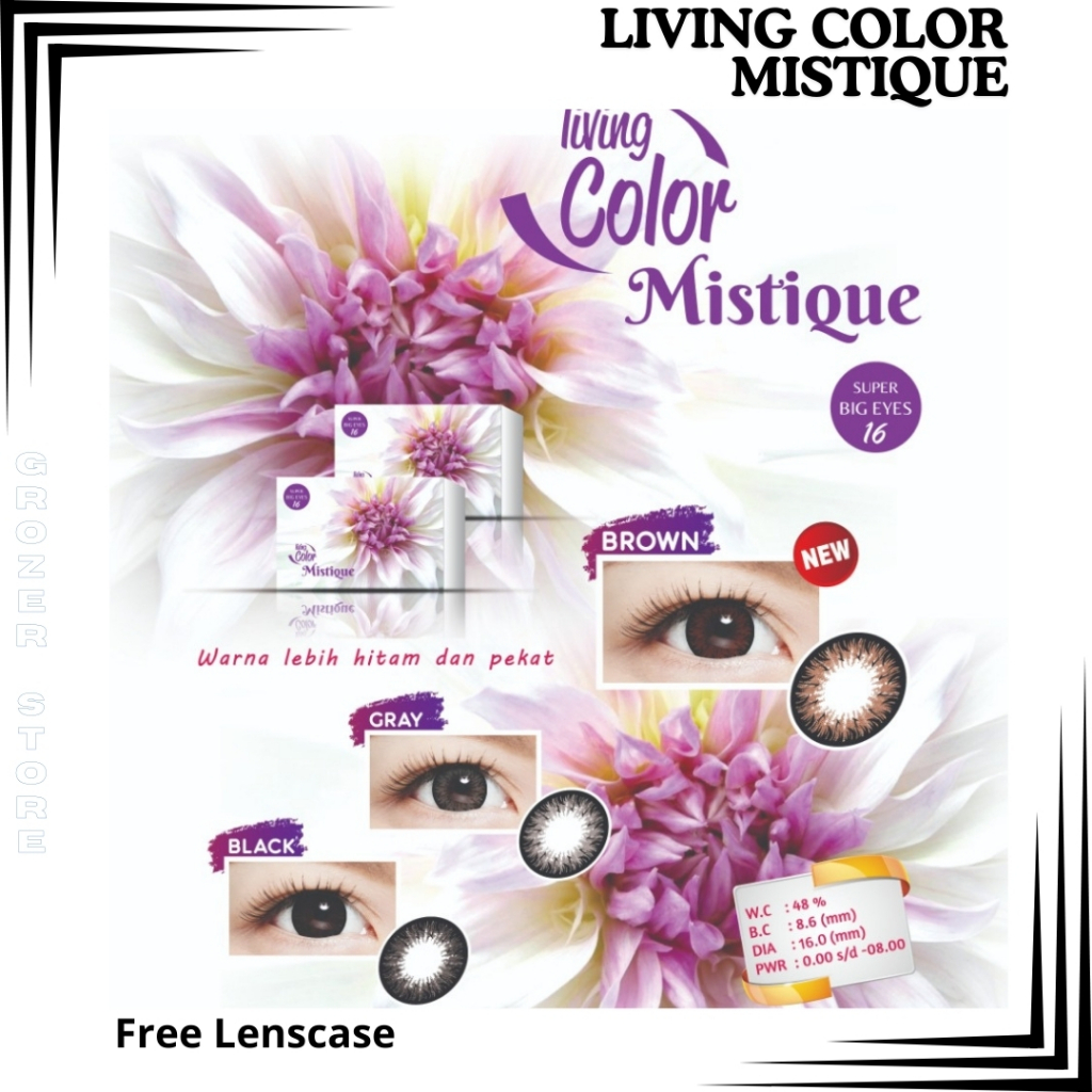 Jual SOFTLENS LIVING COLOR MISTIQUE DIA. 16.00 BIG EYES - NORMAL BY ...