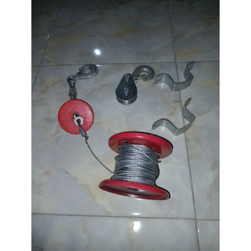 Jual sling seling hoist 4 mm panjang 20 meter kawat tali baja sudah ...