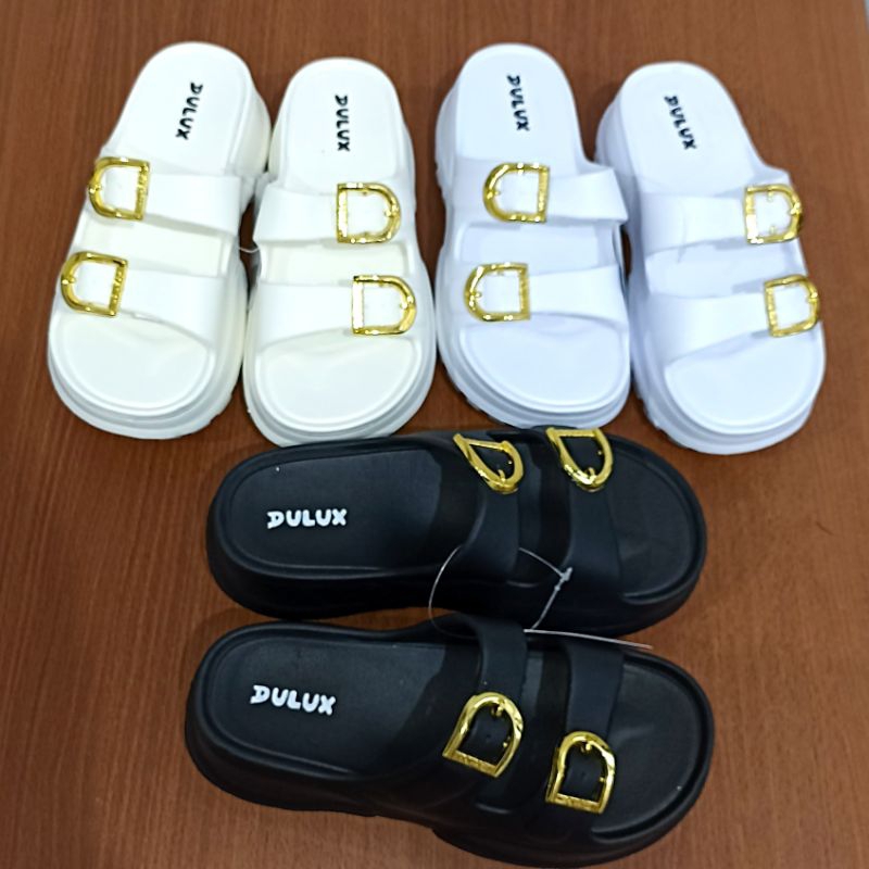 Jual DULUX - SANDAL SLOP WANITA HAK TINGGI 671B UKURAN 36-40 | Shopee ...