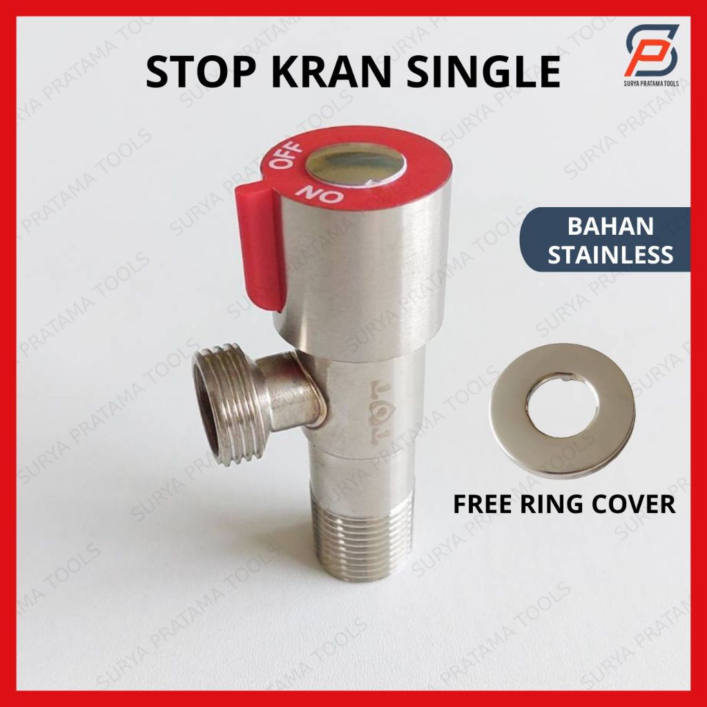 Jual Stop Kran Shower Single Stainless Stop Keran Kloset 1 Cabang Tunggal Jet Shower Kamar Mandi ...