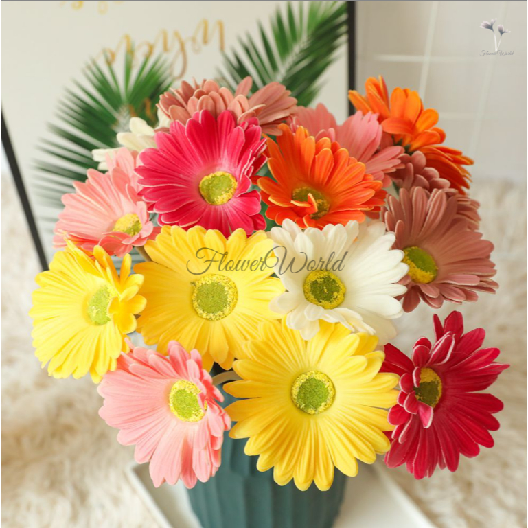 Jual [FlowerWorld]Artificial Bunga Daisy Bunga Palsu Plastik Buatan ...