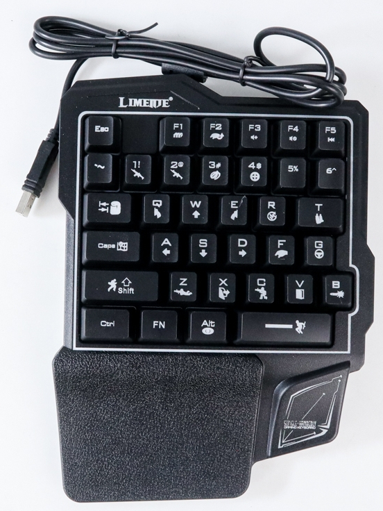 Jual LIMEIDE Single Hand Gaming Keyboard RGB 35KeysWired/GK103 | Shopee ...