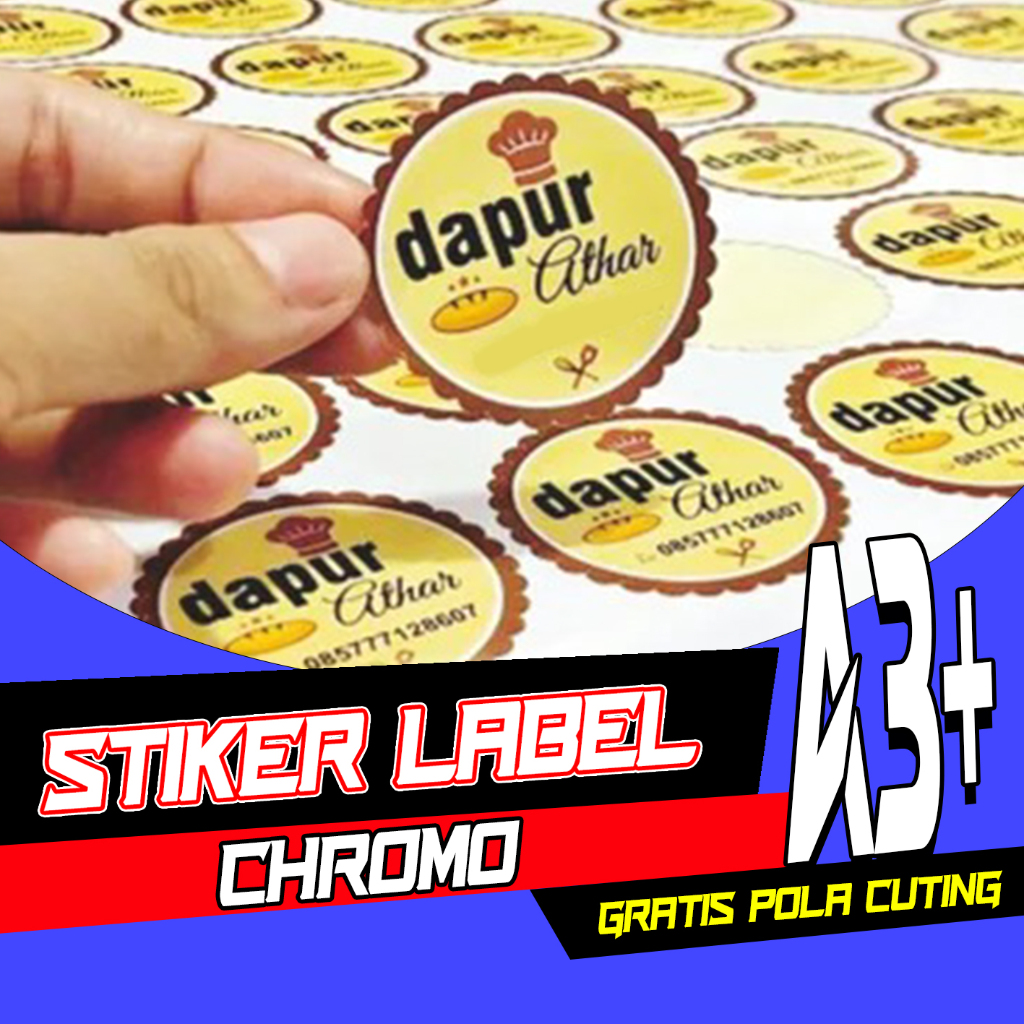 Jual Cetak Stiker Cromo A3 | Cetak Stiker Custom A3 | Stiker Label A3 ...