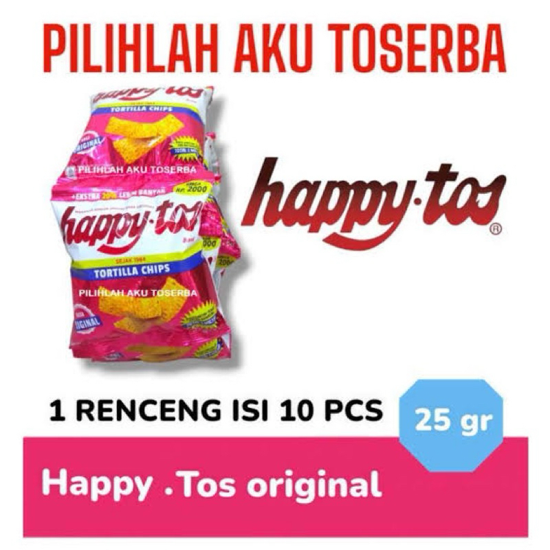 Jual HAPPY TOS RENCENG ISI 10 PCS (HAPPYTOS) | Shopee Indonesia