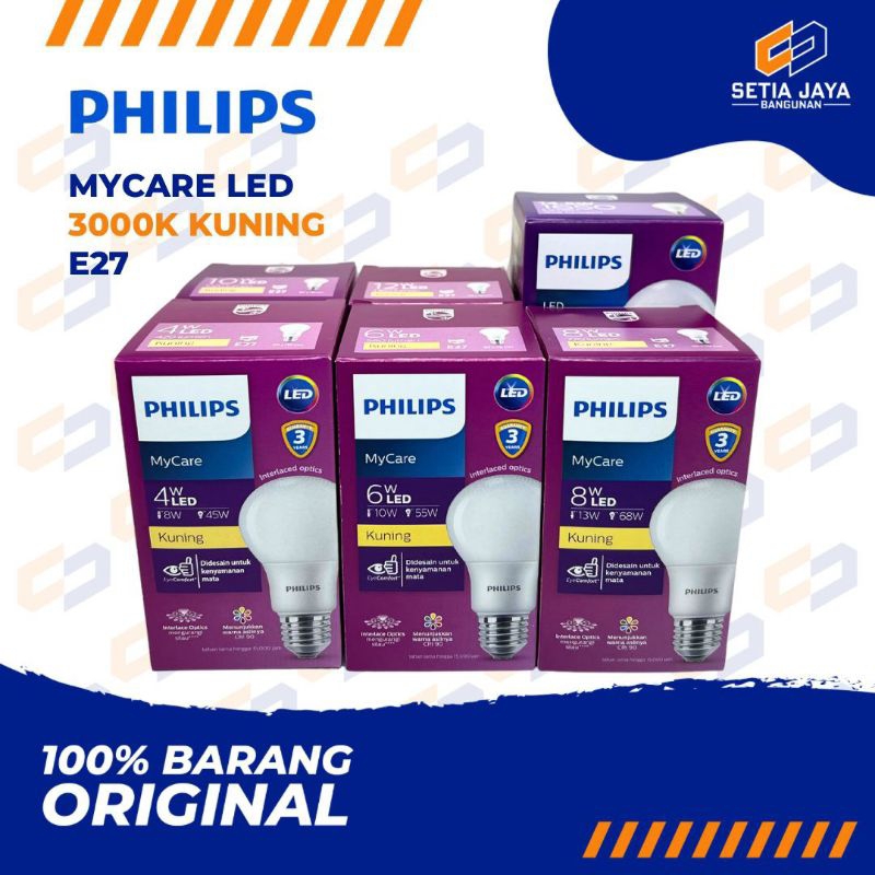 Jual Lampu / Bohlam Led Kuning Philips 4 / 6 / 8 / 10 / 12 / 14 Watt ...
