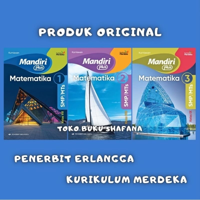 Jual Buku Mandiri Plus Matematika Kelas 1 2 3 / 7 8 9 SMP Erlangga Kurikulum Merdeka Km | Shopee ...