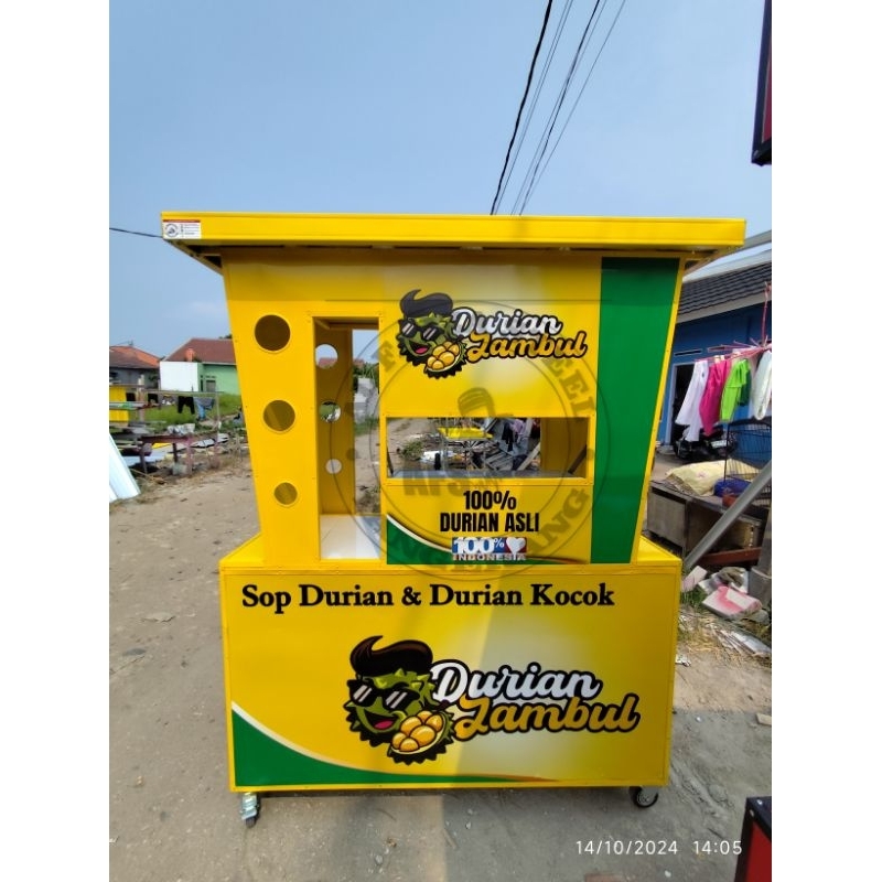 Jual Boot container gerobak jualan rombong jualan 150x60x180cm | Shopee ...