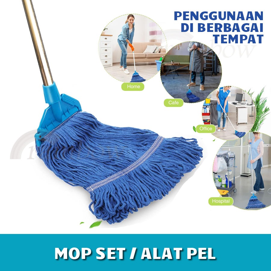 Jual Mop Set Heavy Duty / Alat Pel Set 3R-D200 Heavy Duty Kuat | Shopee ...