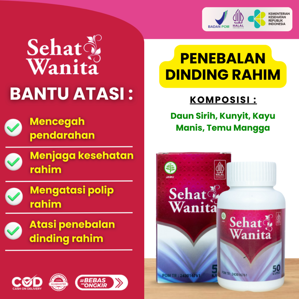 Jual Obat Penebalan Dinding Rahim, Pendarahan, Polip Rahim, Haid TErus ...
