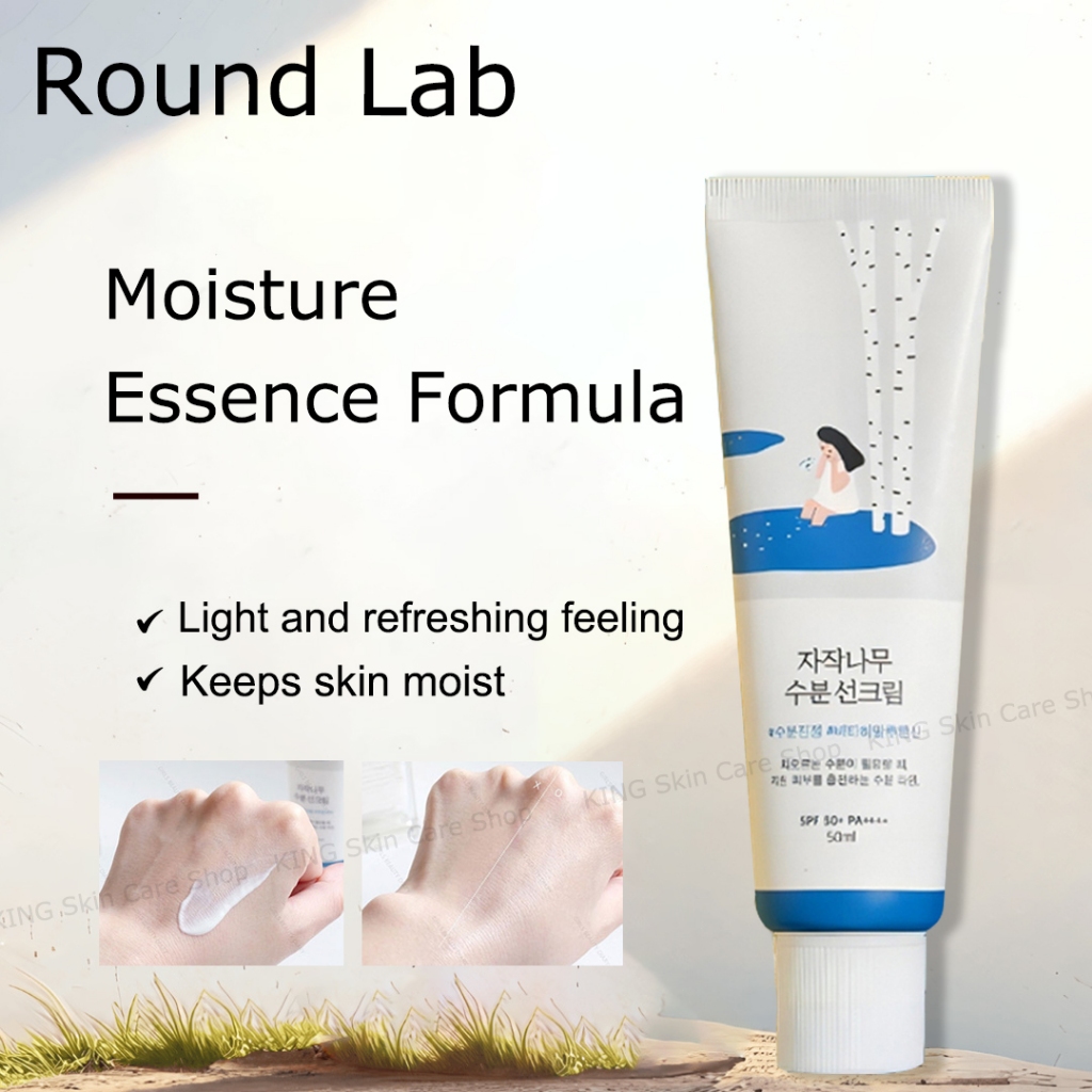 Jual Round Lab Sunscreen 50ml /Round Lab Birch Juice Moisturizing Sun ...