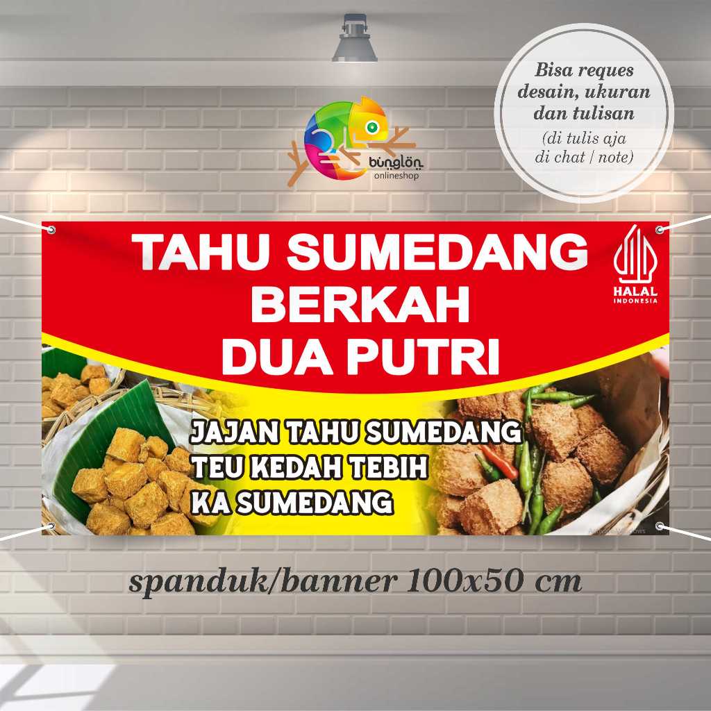 Jual Cetak Spanduk Banner Tahu Sumedang | Shopee Indonesia