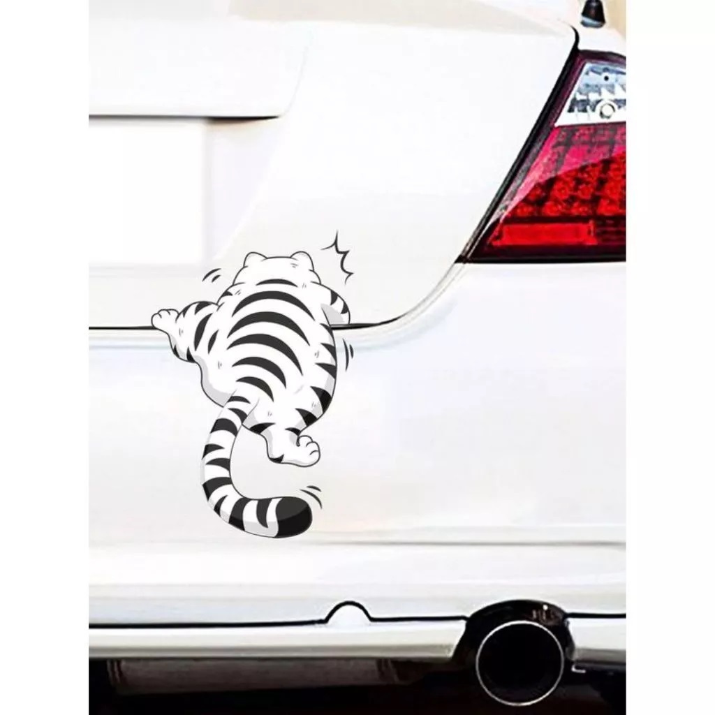 Jual BLIGHOO - CUTTING STICKER MOBIL KUCING GEMBUL MANJAT BAGASI MOBIL ...