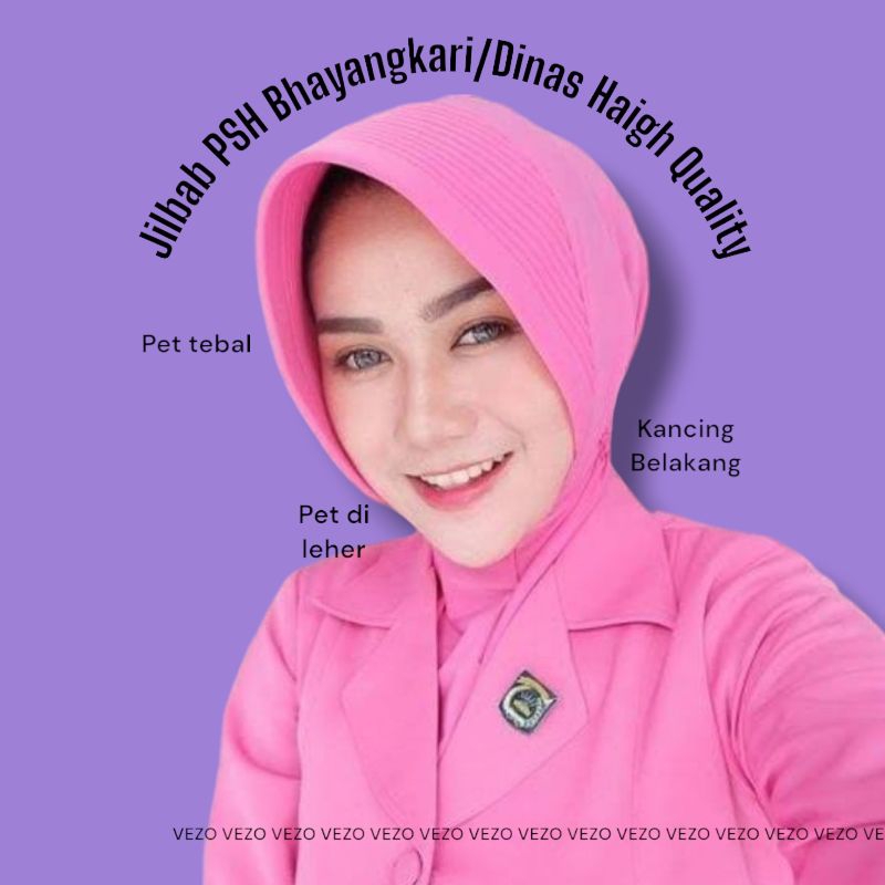 Jual Hijab Bhayangkari PSH Premium Garis Banyak | Shopee Indonesia