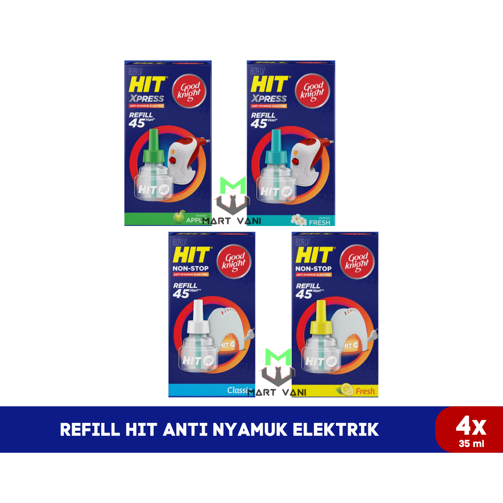 Jual PAKET 4 Pcs REFILL HIT Anti Nyamuk Elektrik - Anti Nyamuk Elektrik ...