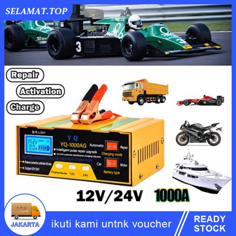 Jual ECOSEN Charger Aki Otomatis Smart Intelligent Auto Repair Mobil ...