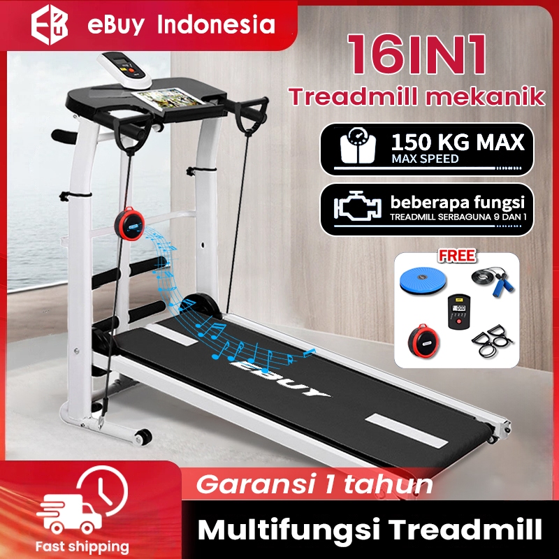 Jual Treadmill Manual MultiFungsi Treadmill 16 in 1-Alat Fitness ...