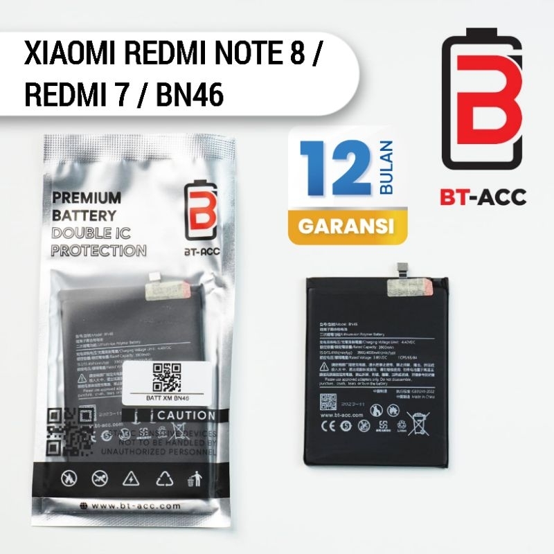Jual BATTERY BT-ACC BN46 XIAOMI REDMI 7 / REDMI NOTE 8 (4.000 mAh ...