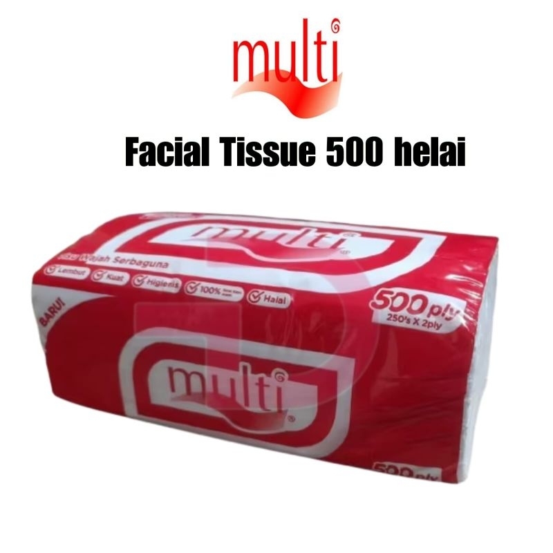 Jual Tissue Tisu MULTI 500 helai facial Tisu | Shopee Indonesia