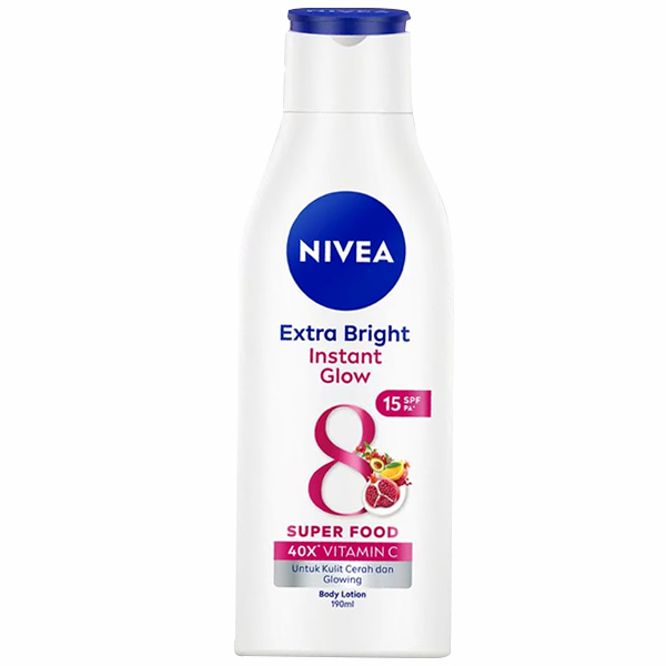 Jual Nivea Extra Bright Instant Glow Body Lotion 190ml | Shopee Indonesia