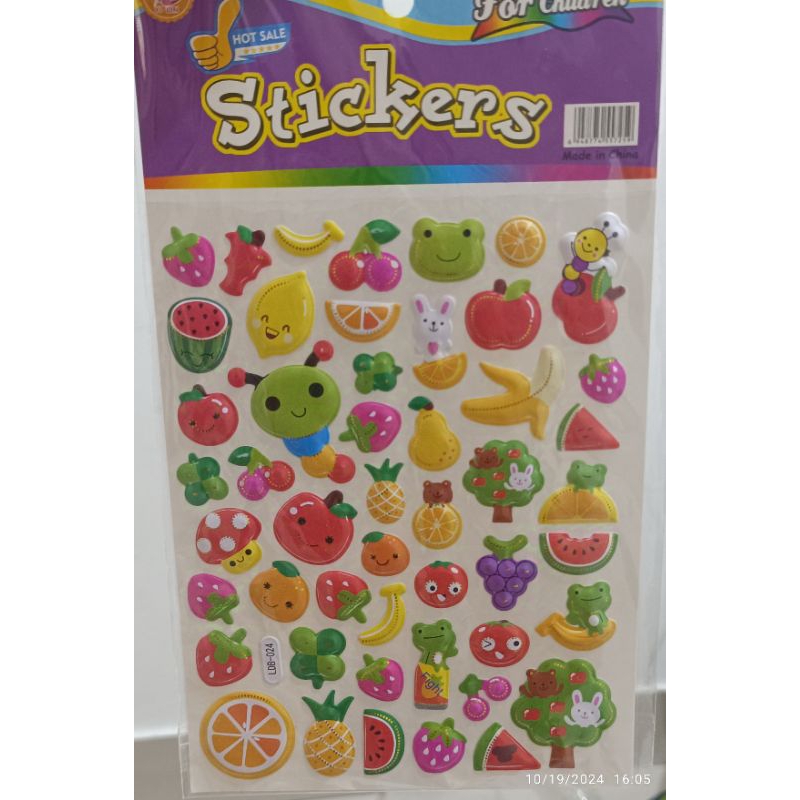 Jual Stiker anak timbul BUAH / SAYUR | Shopee Indonesia