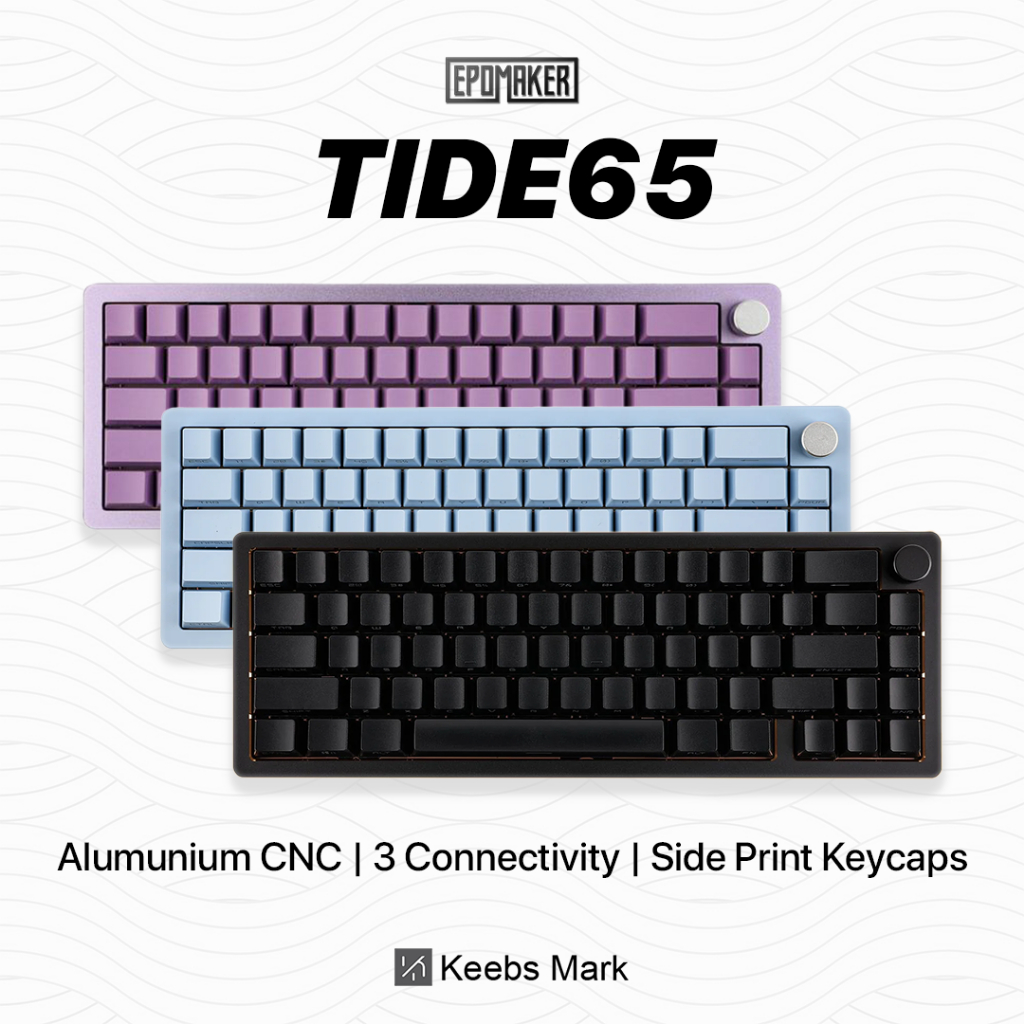 Jual Tide65 Epomaker Wired / Wireless Tri Mode 65% Knob Layout ...