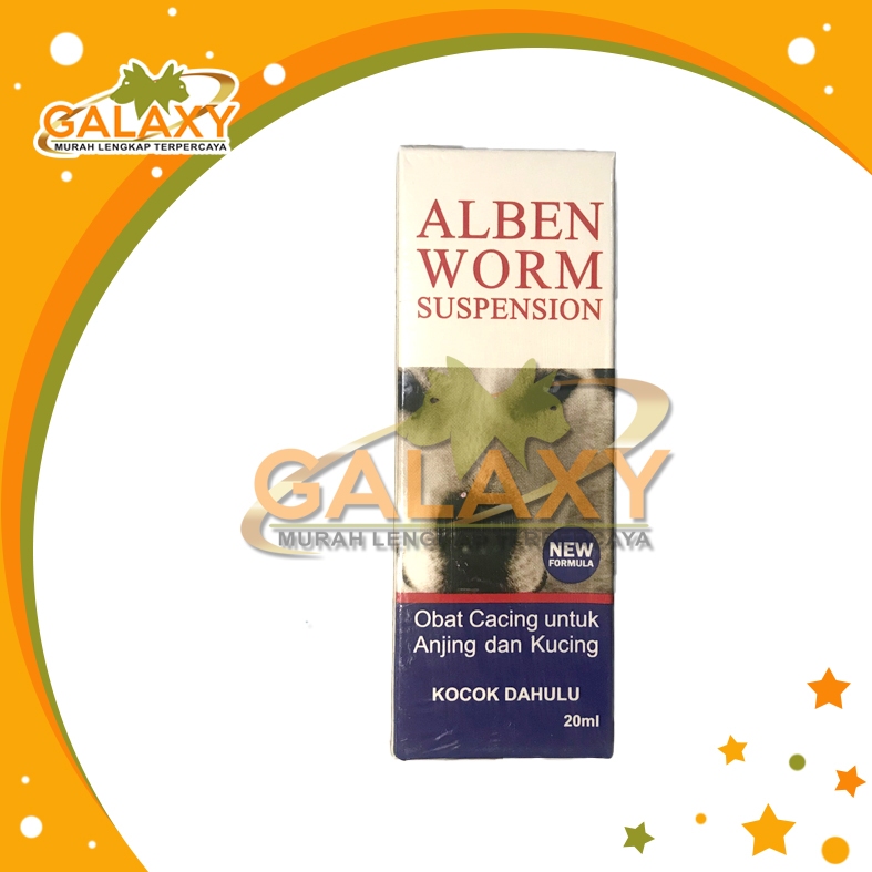 Jual ALBEN WORM SUSPENSION 20ML ( obat cacing ) | Shopee Indonesia