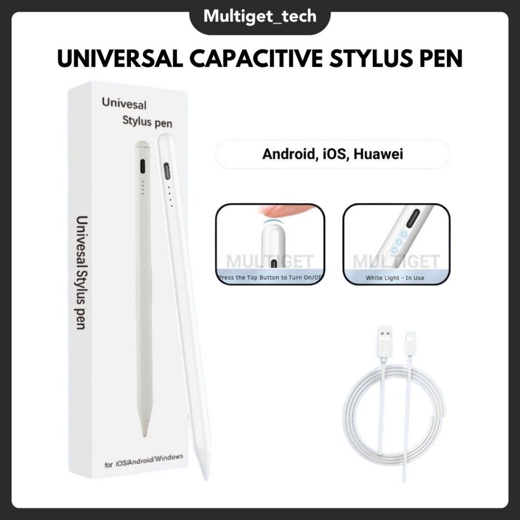 Jual Universal Capacitive Stylus Pen for android For Apple Huawei ...