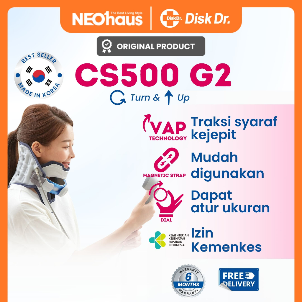 Jual DISK Dr. CS500 G2 NECK TRACTION DEVICE - Alat Terapi Leher / Syarat Kejepit | Shopee Indonesia