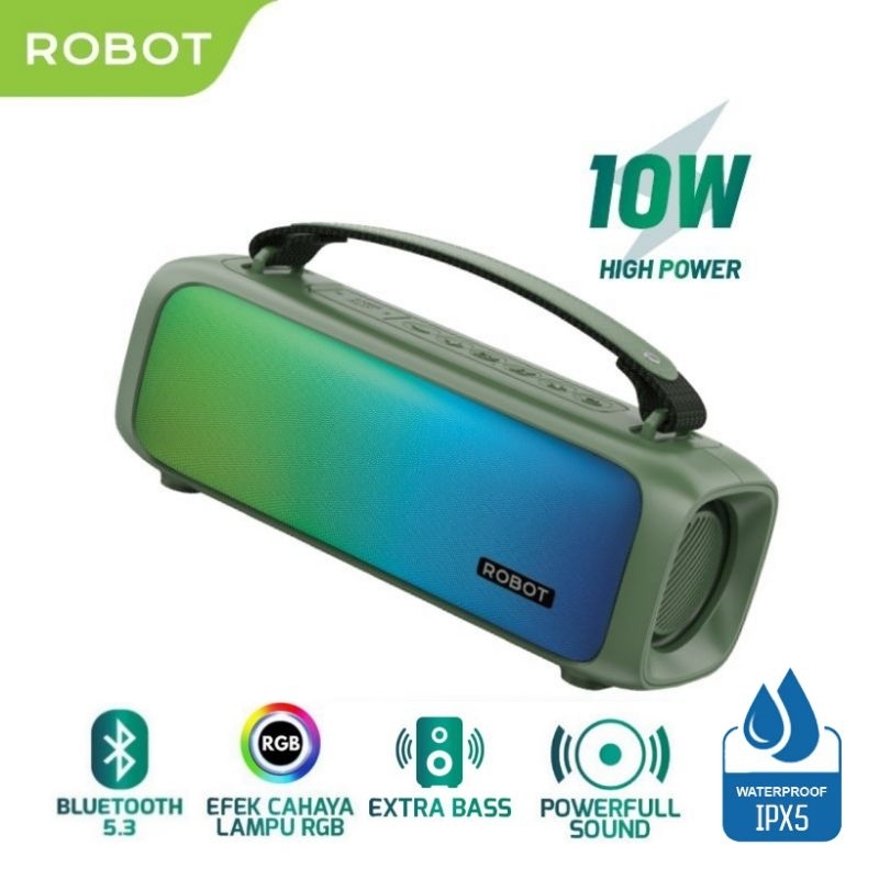 Jual [GARANSI] ROBOT RB570 Speaker Bluetooth RGB Waterproof IPX5 Ultra ...